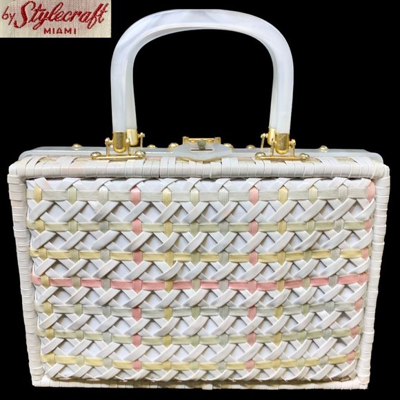 Stylecraft Miami | Bags | Vintage 6s Stylecraft Miami Purse Pastel ...